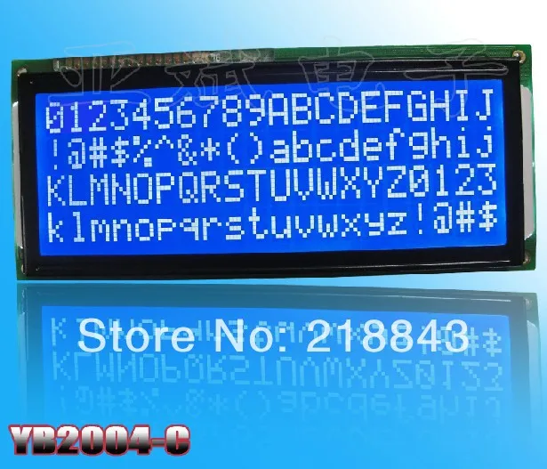 YB 2004C LCD2004C 20x4 Character LCD Display Module SPLC780C Controller ...