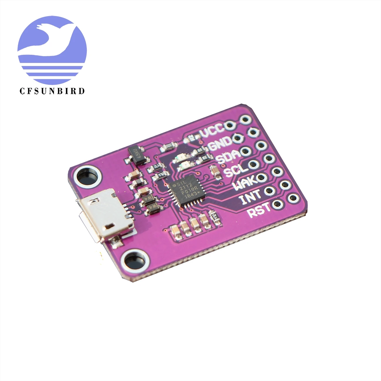 CP2112 Debug Board USB to SMBus I2C Communication Module 2.0 MicroUSB 2112 Evaluation Kit for ...