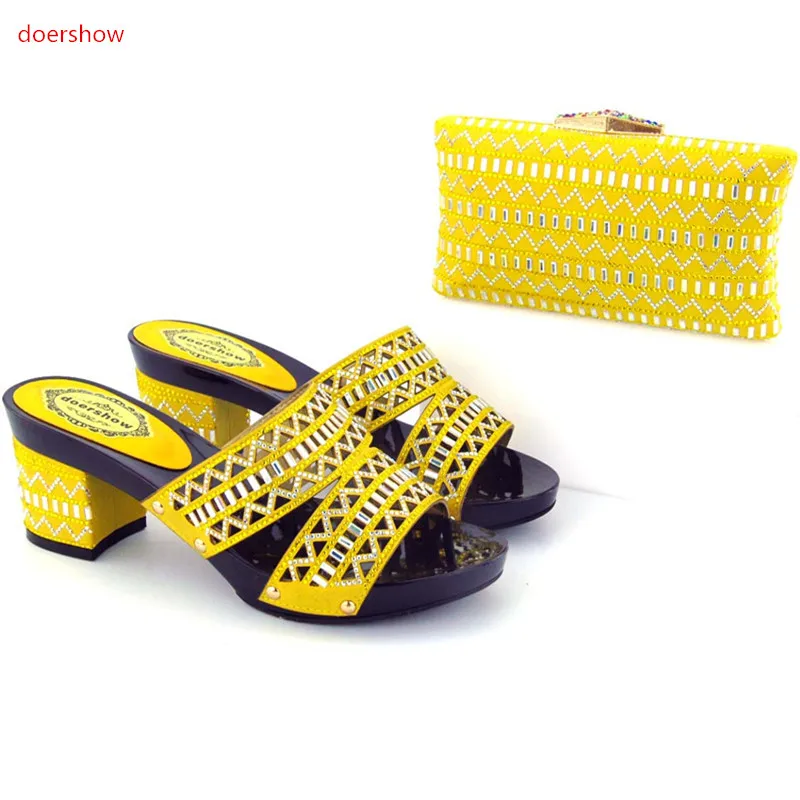 Doershow2017 moda italiana Zapatos a juego con alta calidad del bolso ...