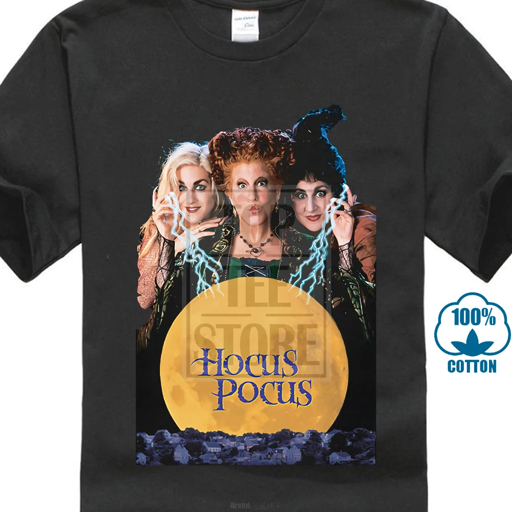 New Hocus Pocus Black T Shirt Size S To 3Xl|T-Shirts| - AliExpress