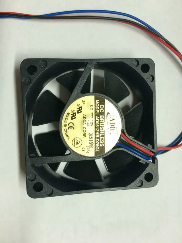 New Original ADDA AD0612HB D76GL 6015 12V 0.13A ball cooling fan|cooling fan|cooling fan 12v12v ...