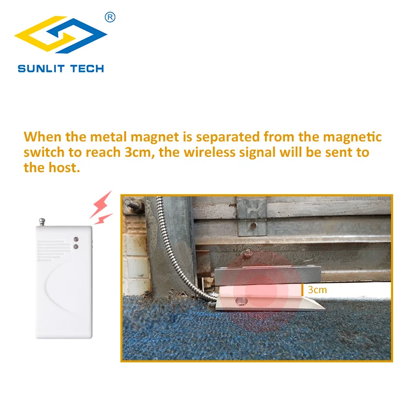 Wireless Magnetometer Roller Shutters 433MHz Magnetic Contact Sensor ...