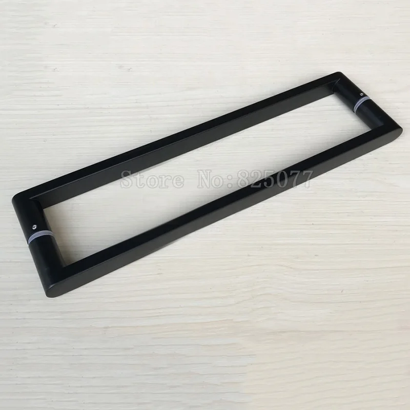 1Pair-Gold-Black-Stainless-Steel-Bathroom-Glass-Door-Pulls-Square-Pipe ...