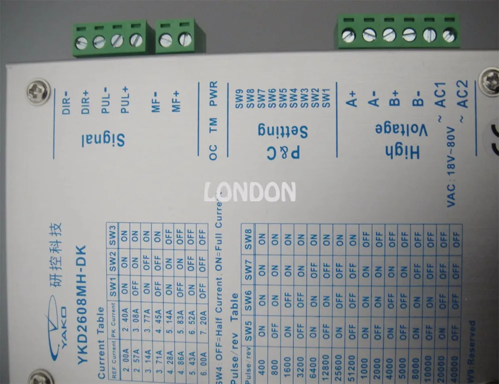 YAKO brand cnc machine stepper motor diver YKD2608MH DK CNC router step ...