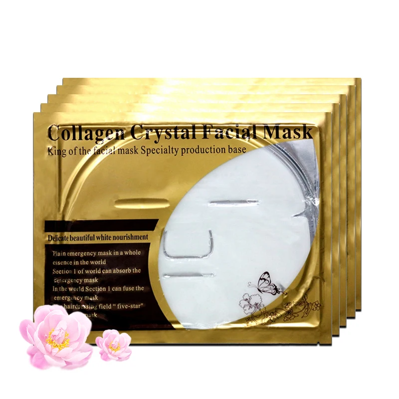 1pc Collagen Crystal Face Mask Deep Moisturizing Anti Aging Sheet Mask ...