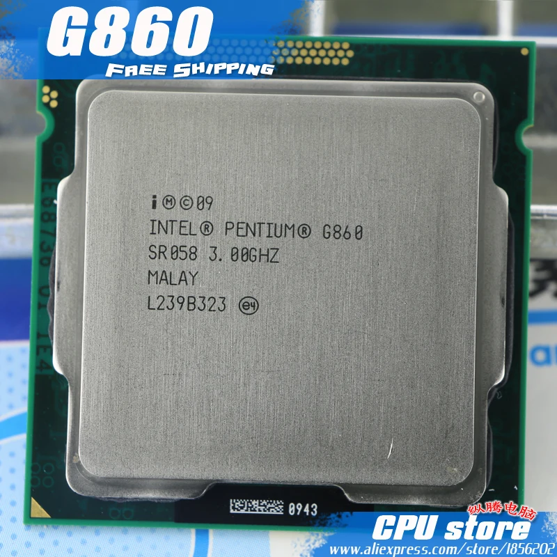 Free Shipping Intel Pentium G860 3M Cache 3.0 GHz L3=3M LGA 1155 TDP ...