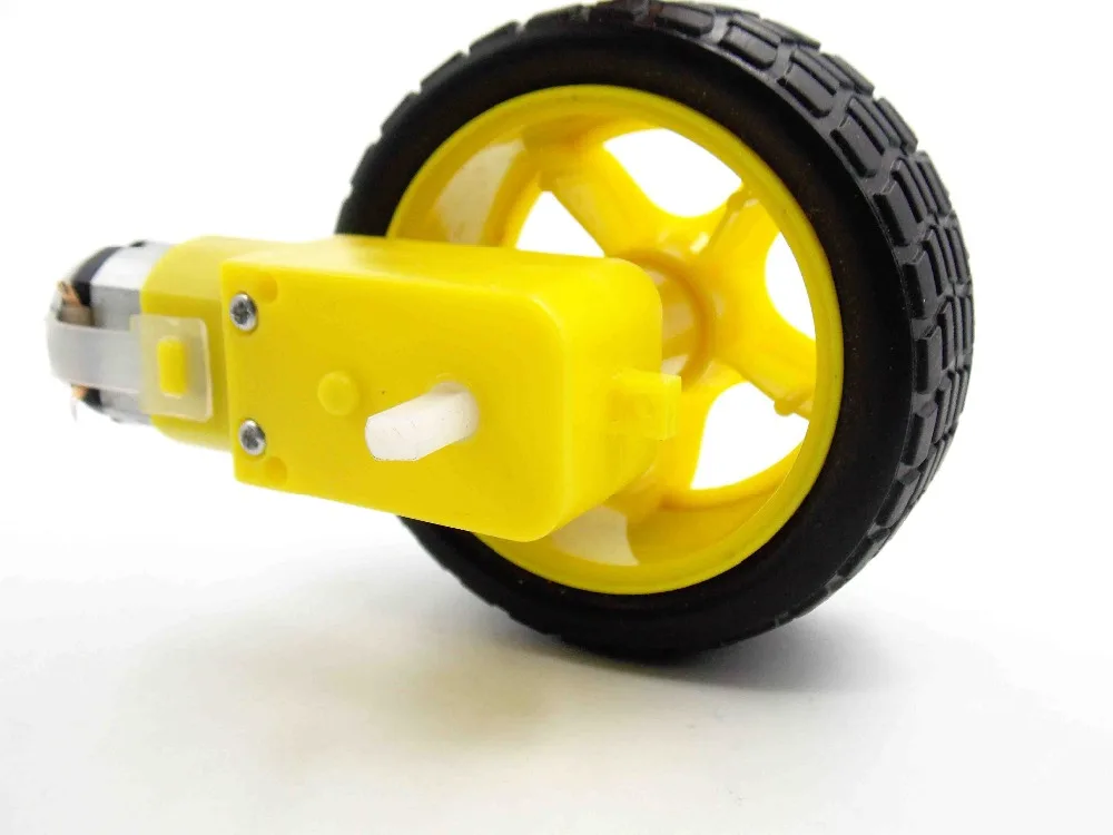 1-set-Deceleration-DC-motor-supporting-wheels-a-smart-car-chassis-motor ...