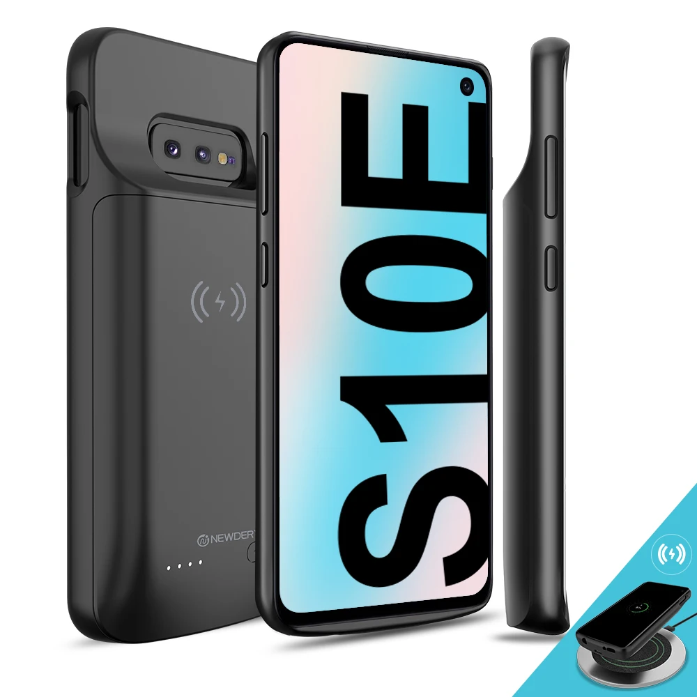 Newdery For Samsung Galaxy S10e S10 S10 Plus Battery Case Qi Wireless ...