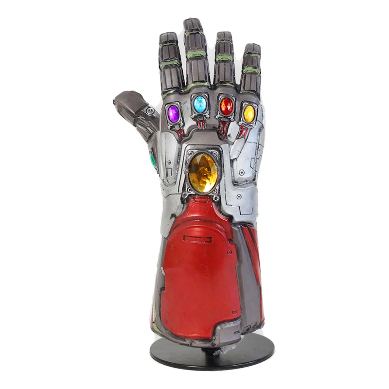 Marvel Avengers 4 Endgame Iron Man Infinity Gauntlet Cosplay Arm Latex ...