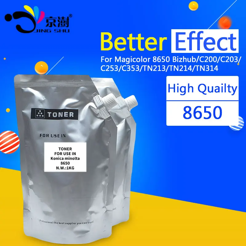 Jingshu 1kg/color compatible toner powder 8650 for Konica Minolta ...