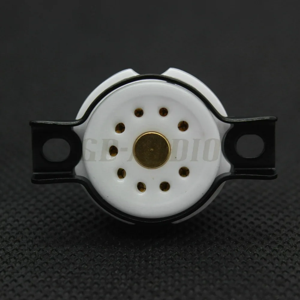 EIZZ High Quality 9pin Ceramic Tube Socket Base Gold Brass Pins For ...