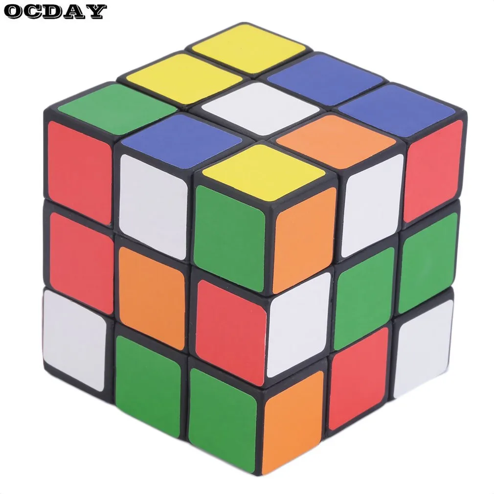 53mm Classic Magic Toys Cube 3x3x3 PVC Sticker Block Speed Professional ...