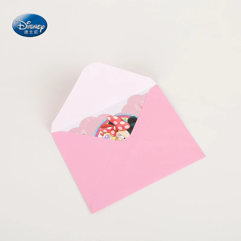 12pcs Invite Cards + Envelope Disney Minnie Mouse Party Decorations ...