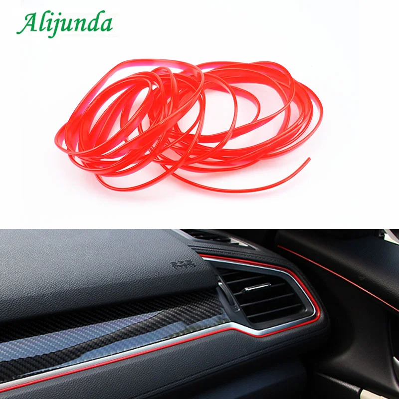 Línea de decoración de coche de 5m, embellecedor interior de todos los ...