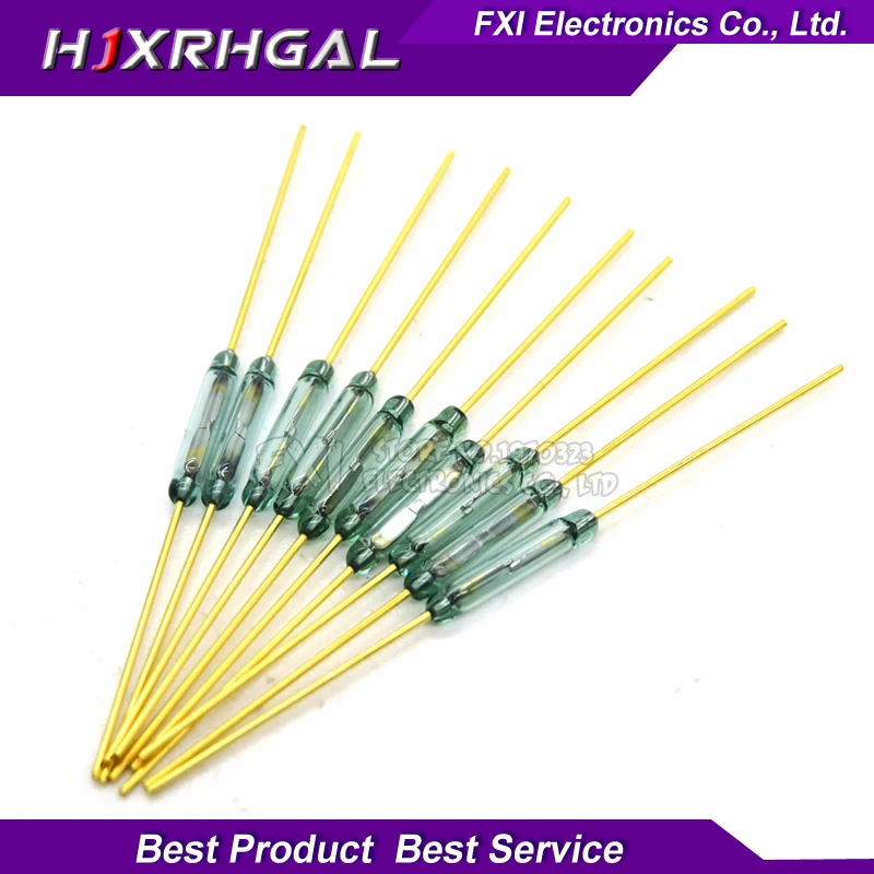 5PCS-Reed-Switch-1-8-10mm-Magnetic-Control-Switch-Green-Glass-Reed ...