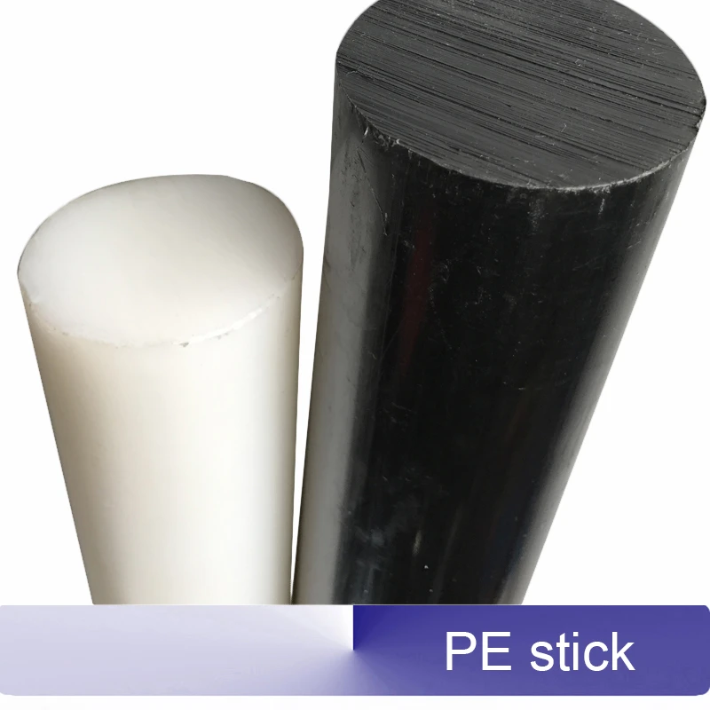 2pcs/lot 50cm Black White Pe Rod Hdpe Stick High Density Polyethylene ...