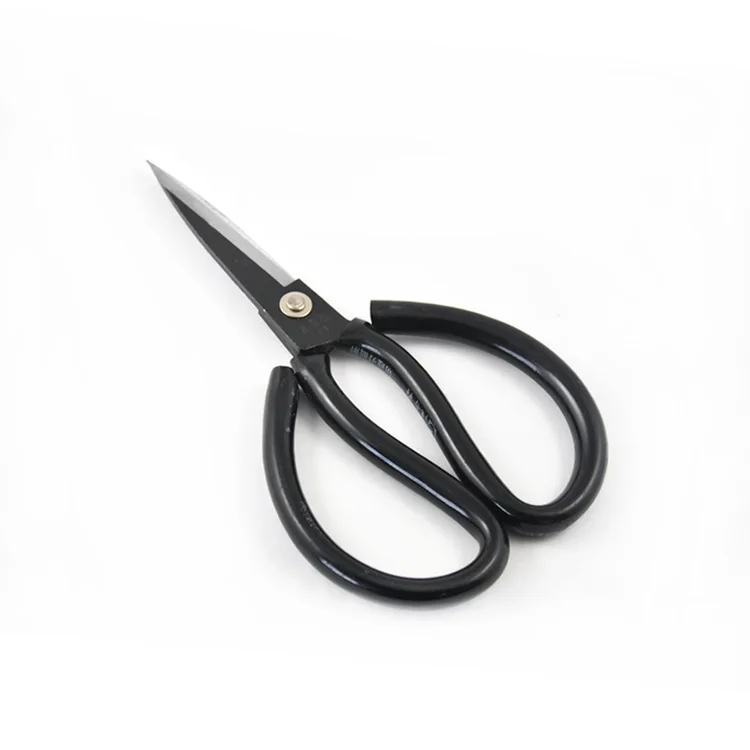 Curved Blades 170mm Length High Carbon Steel Leather Scissors Soft ...