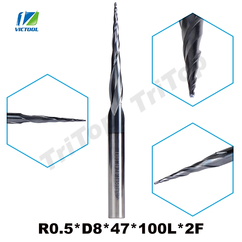 Tungsten Carbide Milling Cutter Tools | Ball Nose End Mill Cnc Router ...