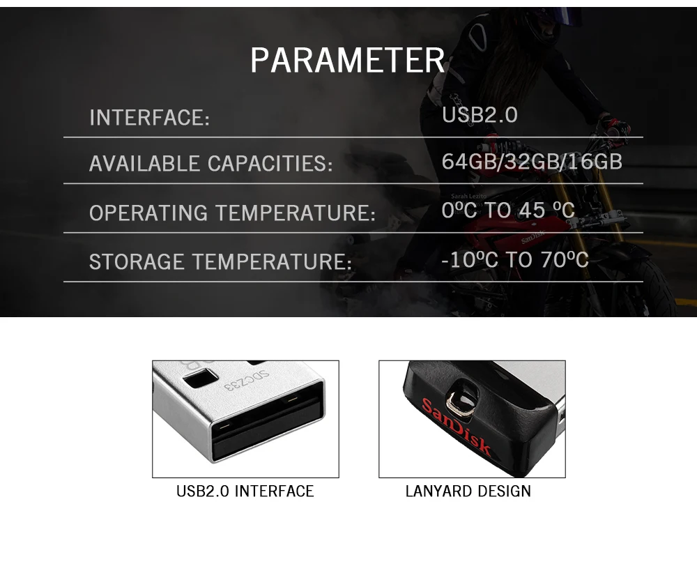 SanDisk OTG флеш-диск USB 2,0, 32 ГБ, 64 ГБ, 128 ГБ, молния, флеш-накопитель, высокая скорость ...