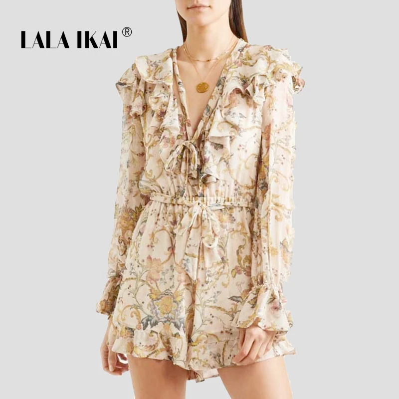 2018 Lala Ikai Bohemian Summer Women A Line Dresses Patchwork Floral