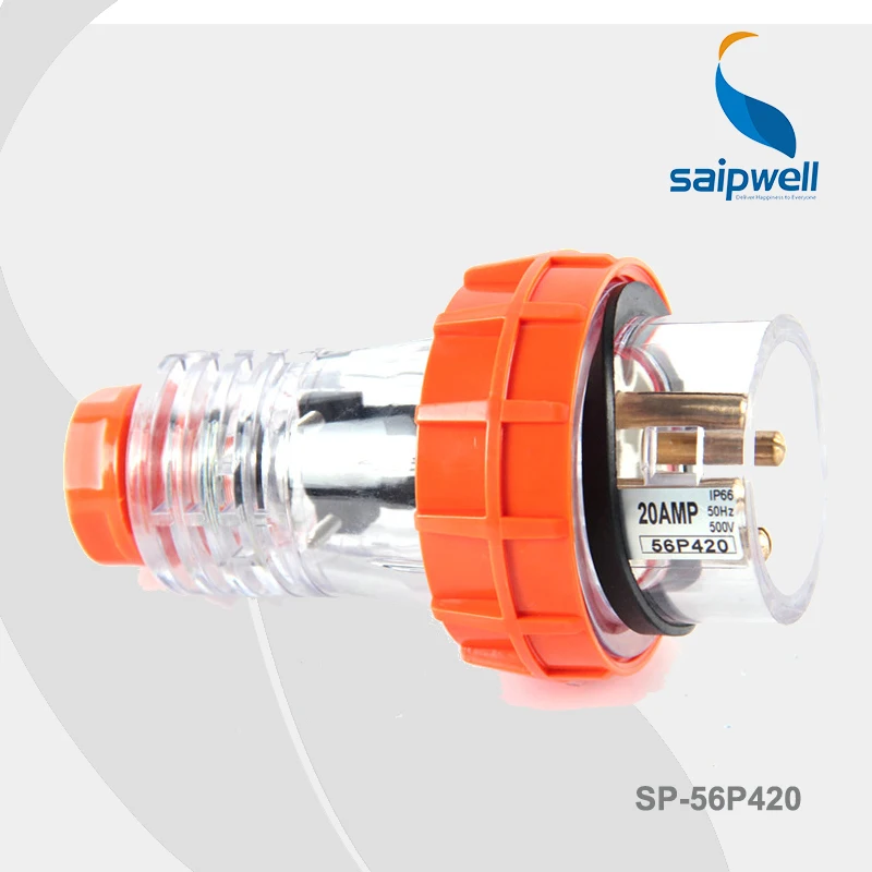 Ip66 500 v 20a 4 p saip/saipwell 고품질 유럽/호주 산업 플러그 (SP 56P420)|european ...