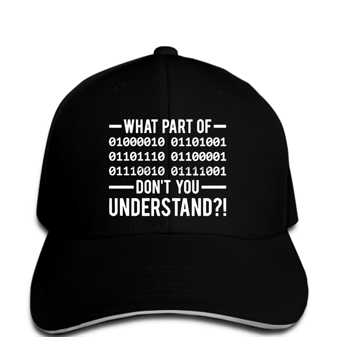 Funny Men Baseball Cap Women Novelty Cap What Part Of Binary Code Developer Coder Programmer
