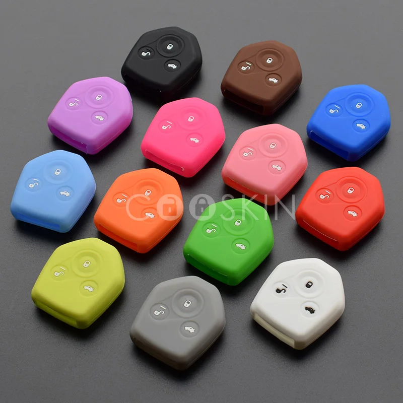 100pcs/lot silicone rubber car key cover case for subaru Legacy ...