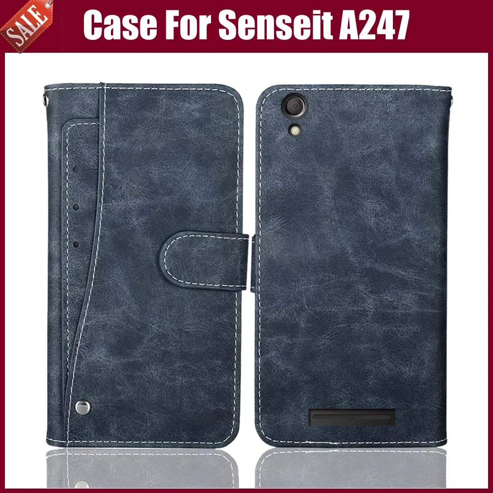 ¡Gran oferta! Senseit Funda de cuero con tapa para teléfono, carcasa protectora de alta calidad ...
