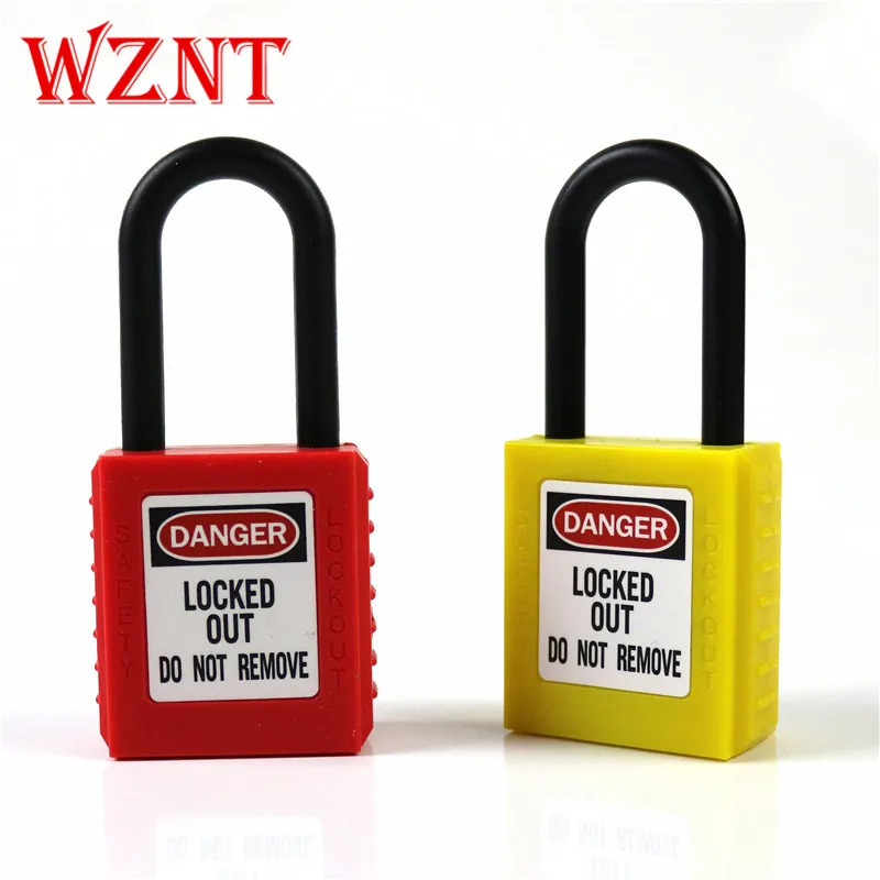 NT-SP38C Engineering plastic insulation padlock safety lockout tag lock ...