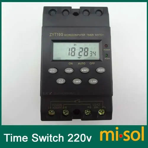 10pcs Lot 220v Timer Switch Timer Controller Lcd Display Program