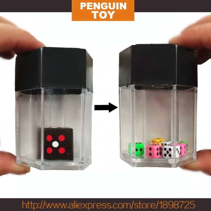 1PCS Funny Magician Magic toys Big Explode Explosion Dice Close Up Magic Trick Joke Prank Toy ...