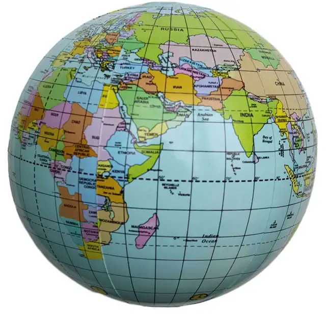 חינוכיים מוקדמים כדור הארץ עגול מתנפח חוף כדור בלון צעצוע מורה גאוגרפיה ...