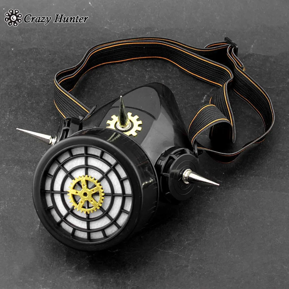 SteamPunk Gears Spike Vintage Cosplay Masuqes Gas Mask Respirator|mask ...