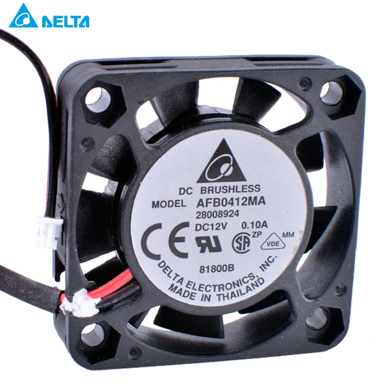 AFB0412MA DELTA 40mm fan 4010 40x40x10mm 12V 0.10A double ball air flow cooling fan|40mm fan|fan ...