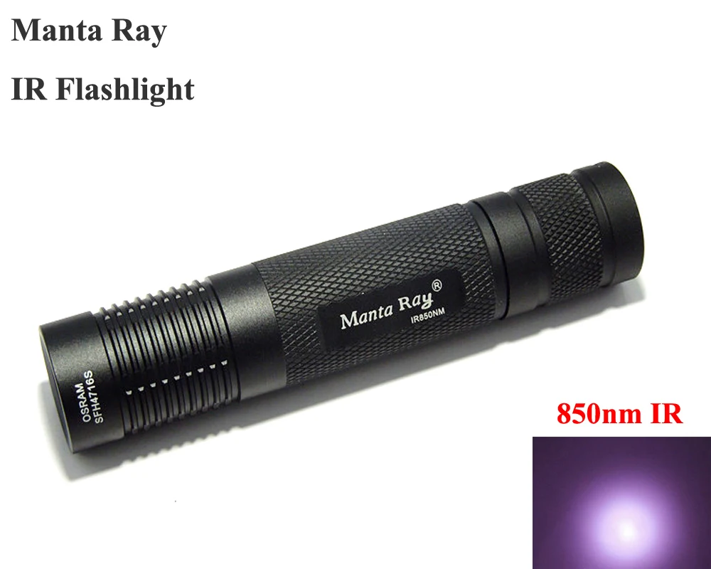 Manta-Ray-850nm-Infrared-Flashlight-Small-Straight-Tube-IR-Fill-Light ...