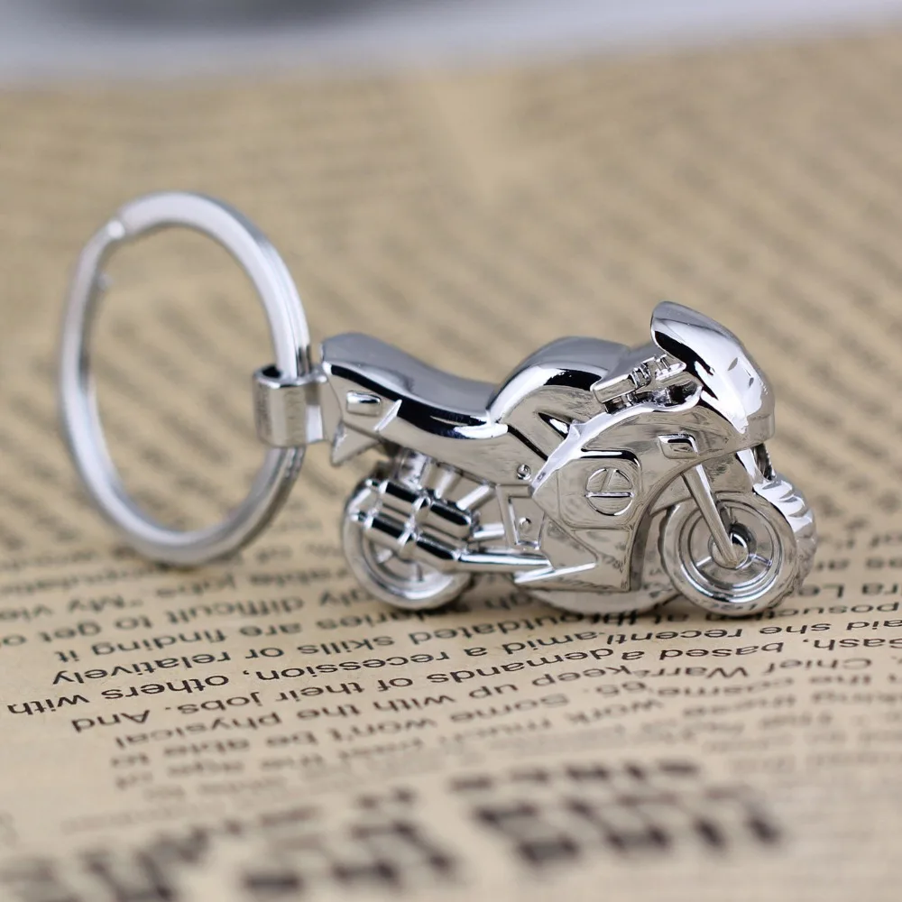 10pcs/lot Motorcycle Motorbike Keychain Key Ring Led Light Key Chain ...