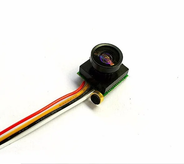 Free Shipping 600TVL 170 degree super small color video mini FPV camera ...