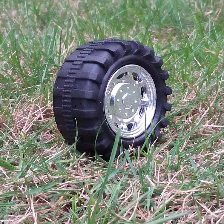 Toys Plastic Tires Toy Car Wheels Spare Parts Aperture 2mm/3mm Axle ...