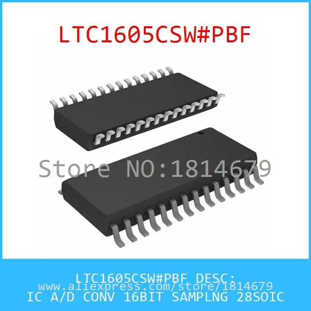 1PCS/lot LTC1605CSW#PBF IC A/D CONV 16BIT SAMPLNG 28SOIC LTC1605CSW ...