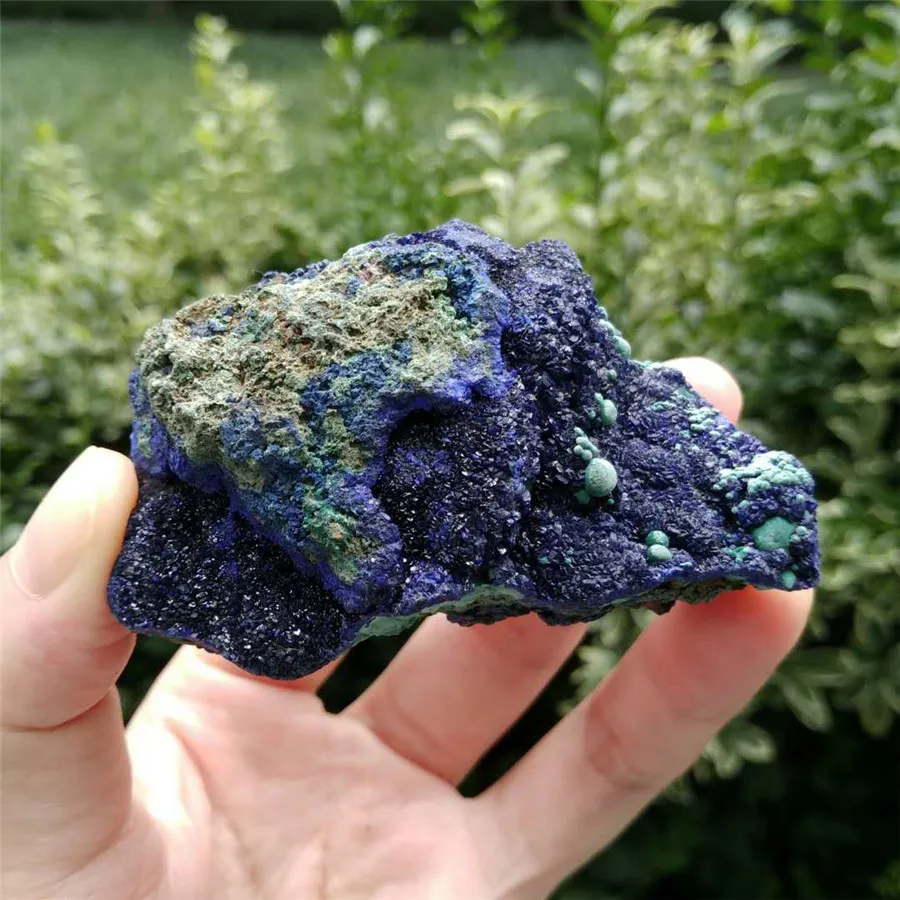 Healing Azurite stones Raw Azurite Malachite Cluster Rough Malchite ...