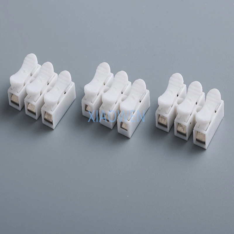 20Pcs Electrical Wire Connectors3P fast terminal wire Connector Press ...