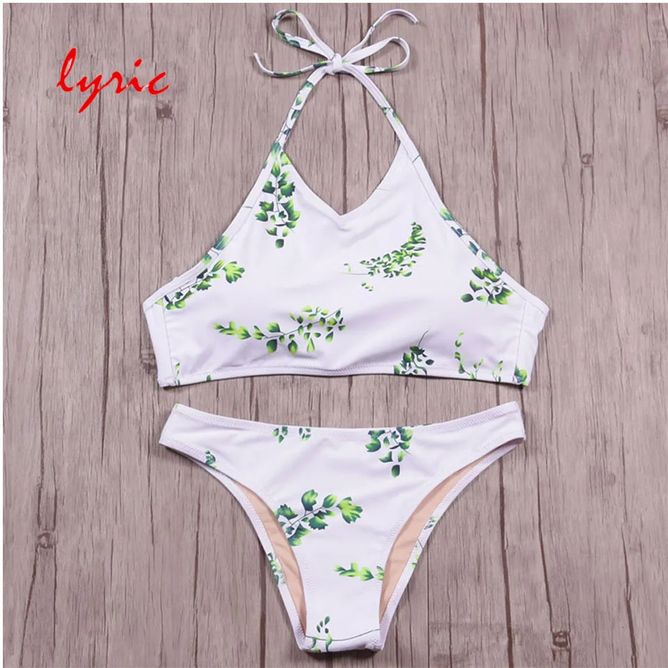 Lyric 2019 New Sexy Bikini Women Swimwear Low Waist Swimsuit Crop Top