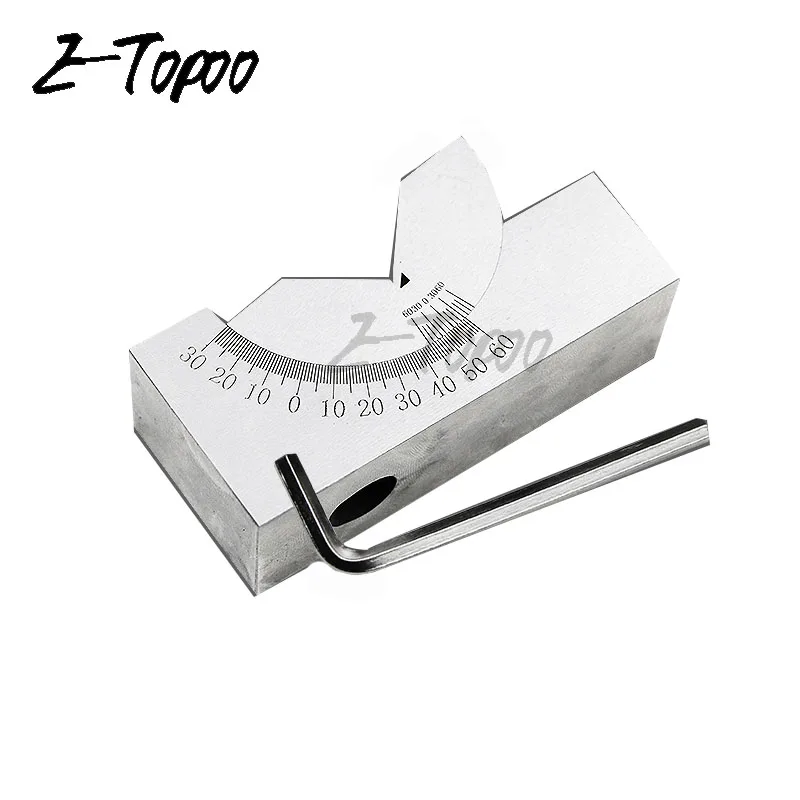 High Precision V Block 0 to 90 Degree Adjustable Micro Angle Gauge with ...