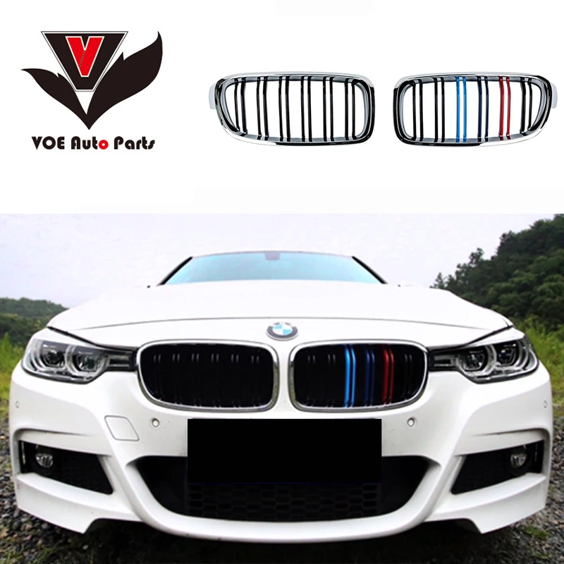 F30-F31-Chrome-Gloss-3-color-M-style-Car-styling-Front-Racing-Grill ...