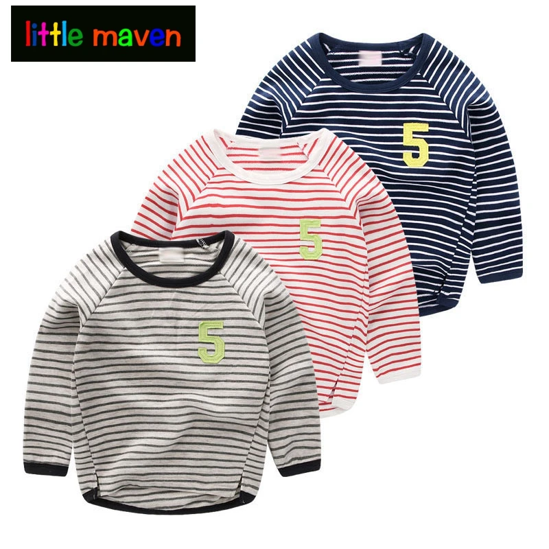 2 10 Years Spring Autumn Long sleeve Shirt for Girls Boys Stripe Shirts ...