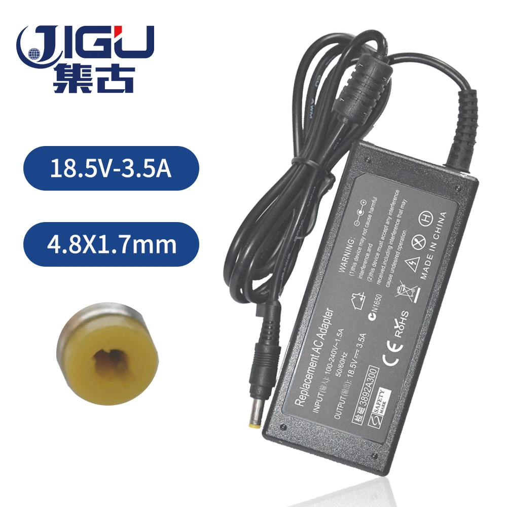 JIGU 18.5V 3.5A 교체 HP G3000 시리즈 500 G3050EA 520 001 239427 002 노트북 AC ...