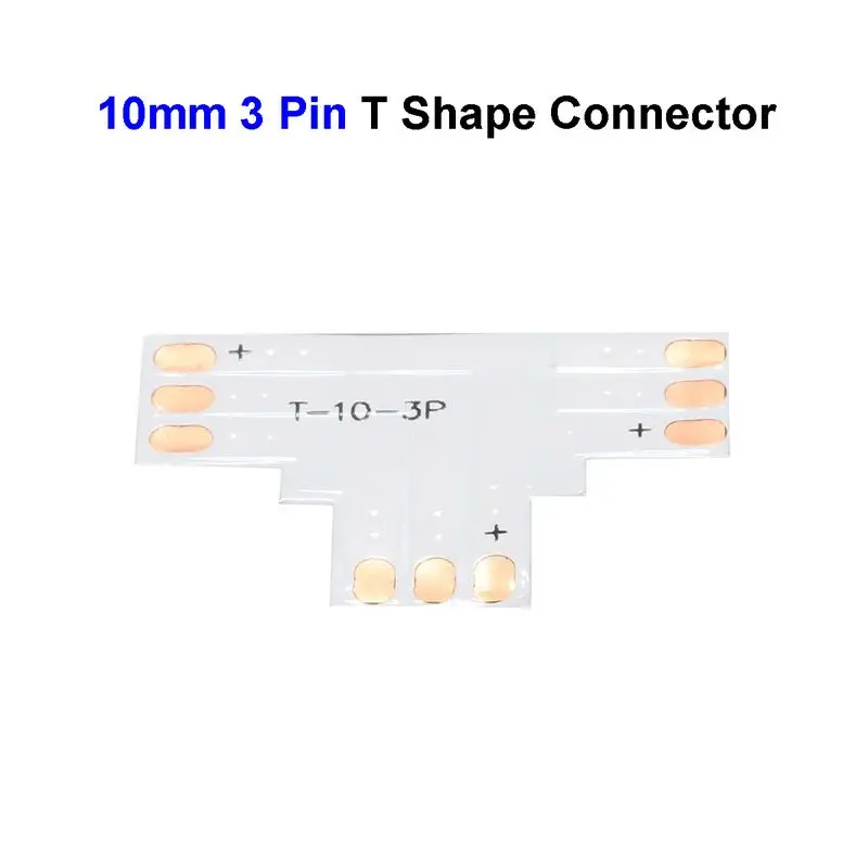 10mm 3 Pin T Shape FPC Connectors Adapter No Soldering For SMD WS2811 ...