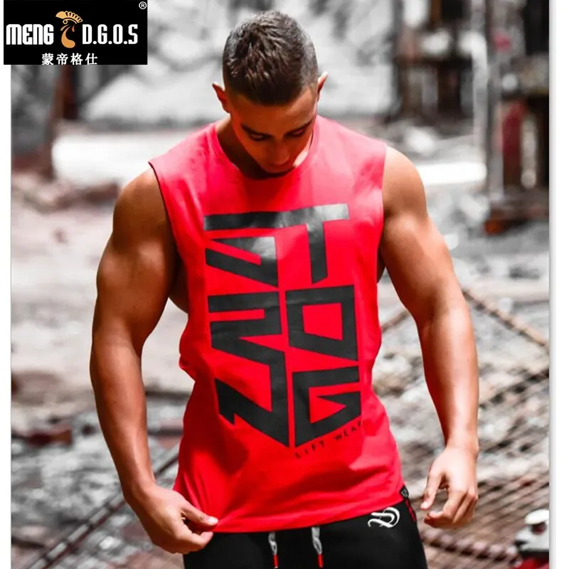 2017 Men Summer Gyms Fitness Bodybuilding Hooded Tank Top Fashion Mens