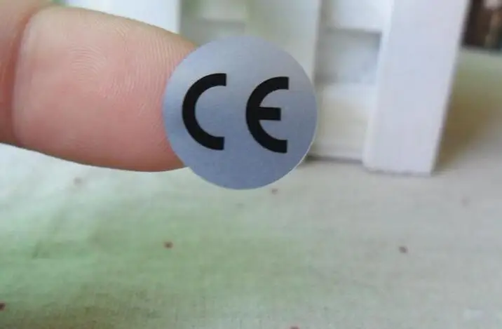 Die CE label-aufkleber silber CE label hochtemperaturbeständige ...