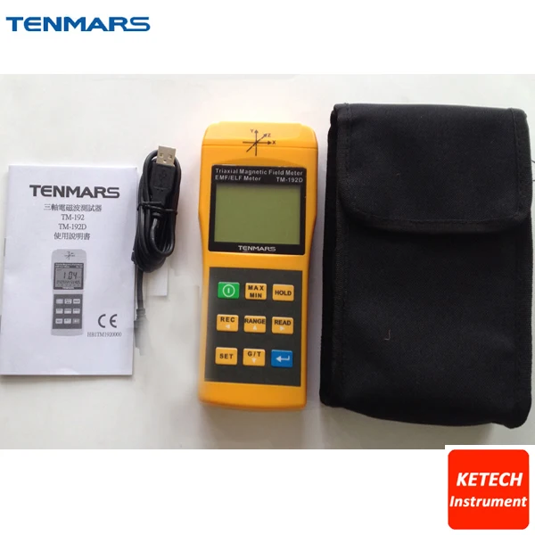 3-axis Emf Electromagnetic Magnetic Field Gauss Meter Tester Emf 30 ...